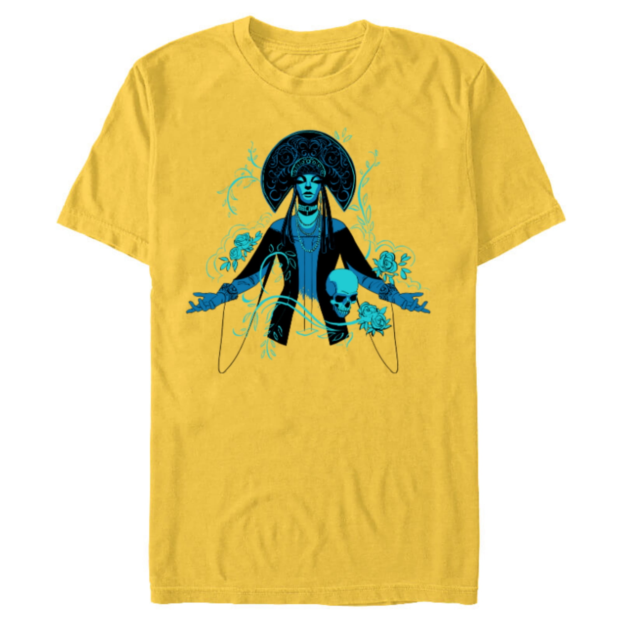 Disney Haunted Mansion Movie Psychic Harriet Illustration - Short Sleeve Blended T-Shirt for ...