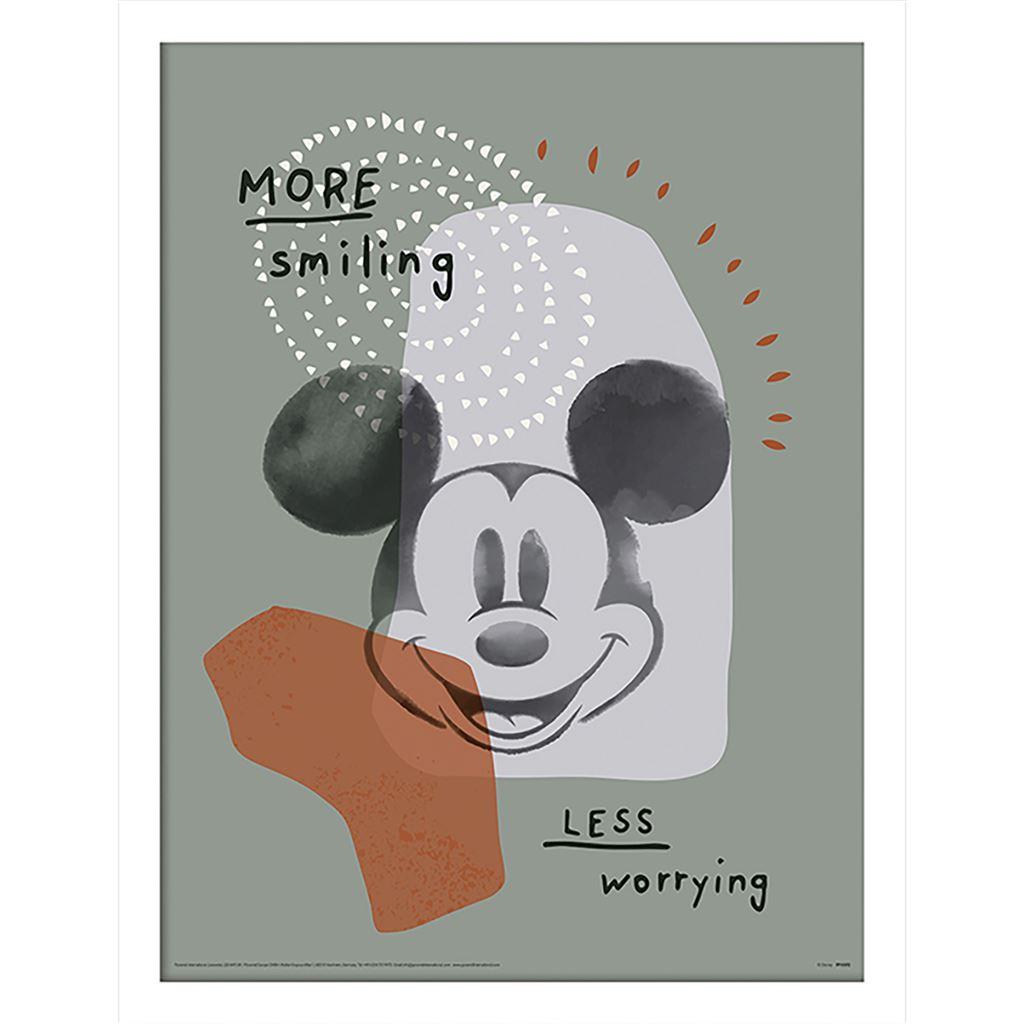 Disney Haven More Smiling Mickey Mouse Framed Poster - Walmart.com