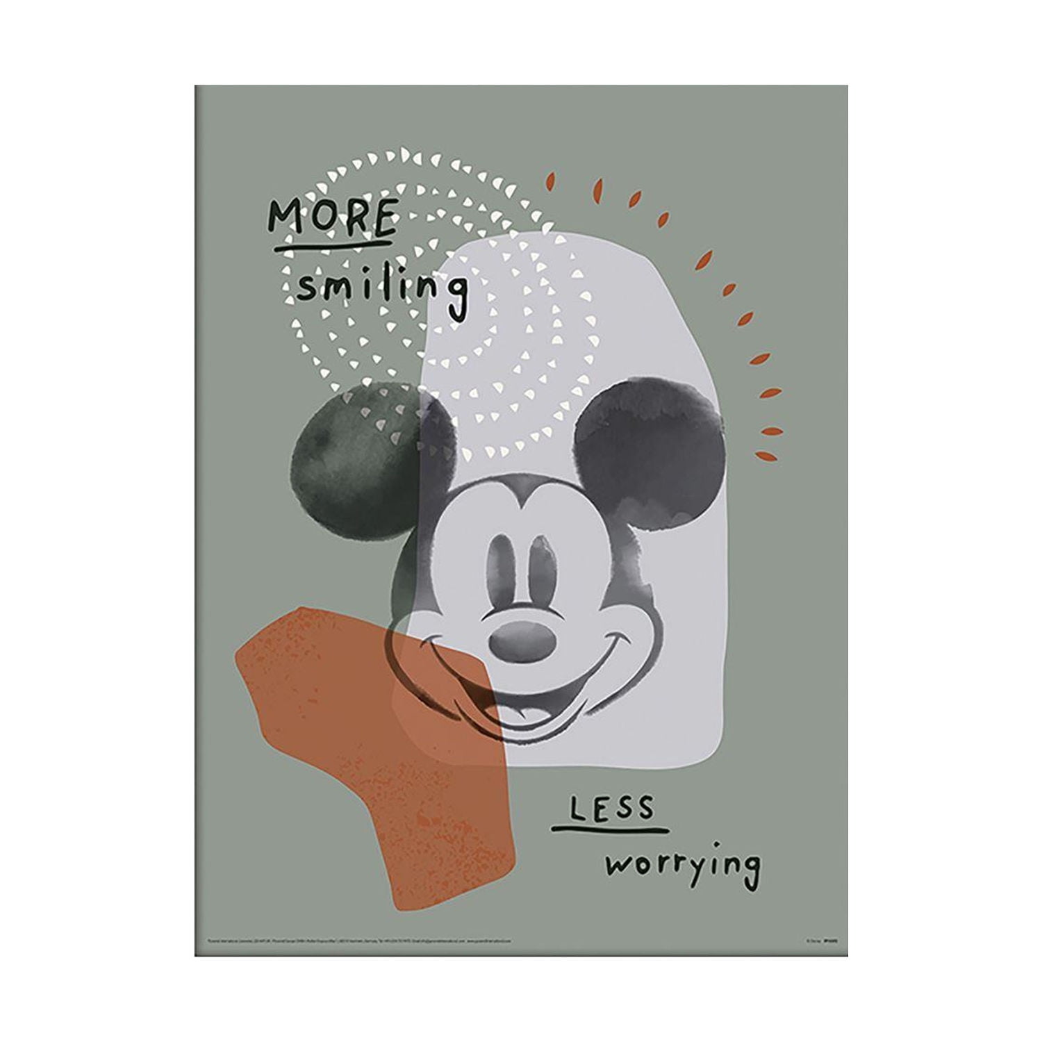 Disney Haven More Smiling Mickey Mouse Framed Poster - Walmart.com