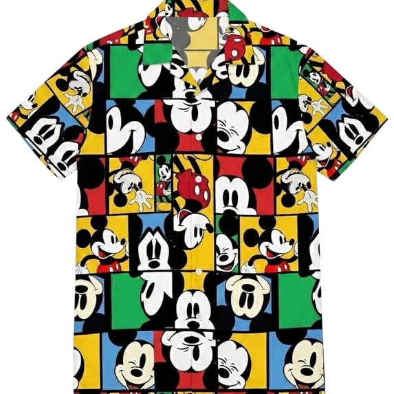 Disney Hawaiian Shirt , Aloha Hawaiian Shirt,Cartoon Mickey Hawaiian ...
