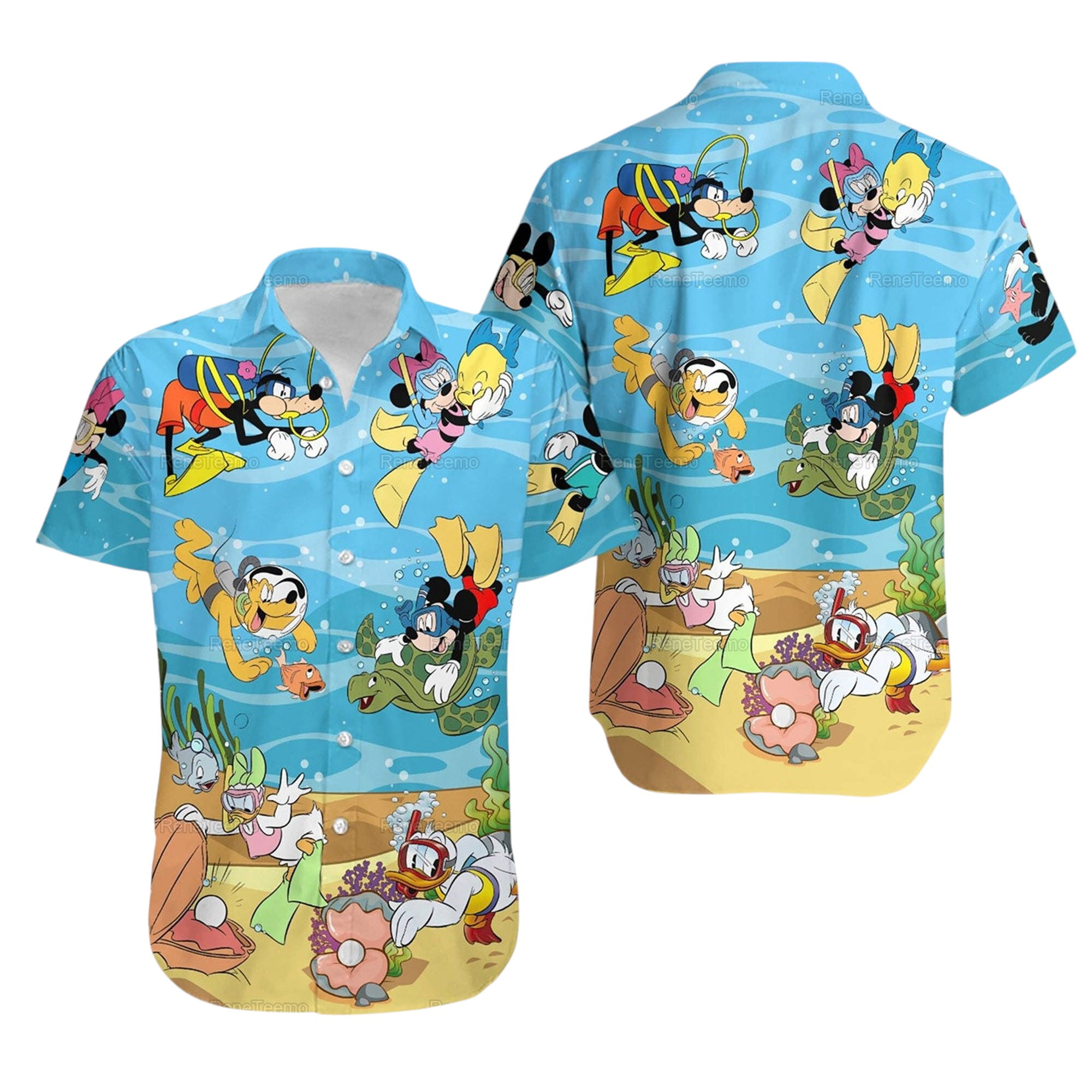 Disney Hawaiian Shirt Disney Mickey Shirt Mickey And Friends Summer ...