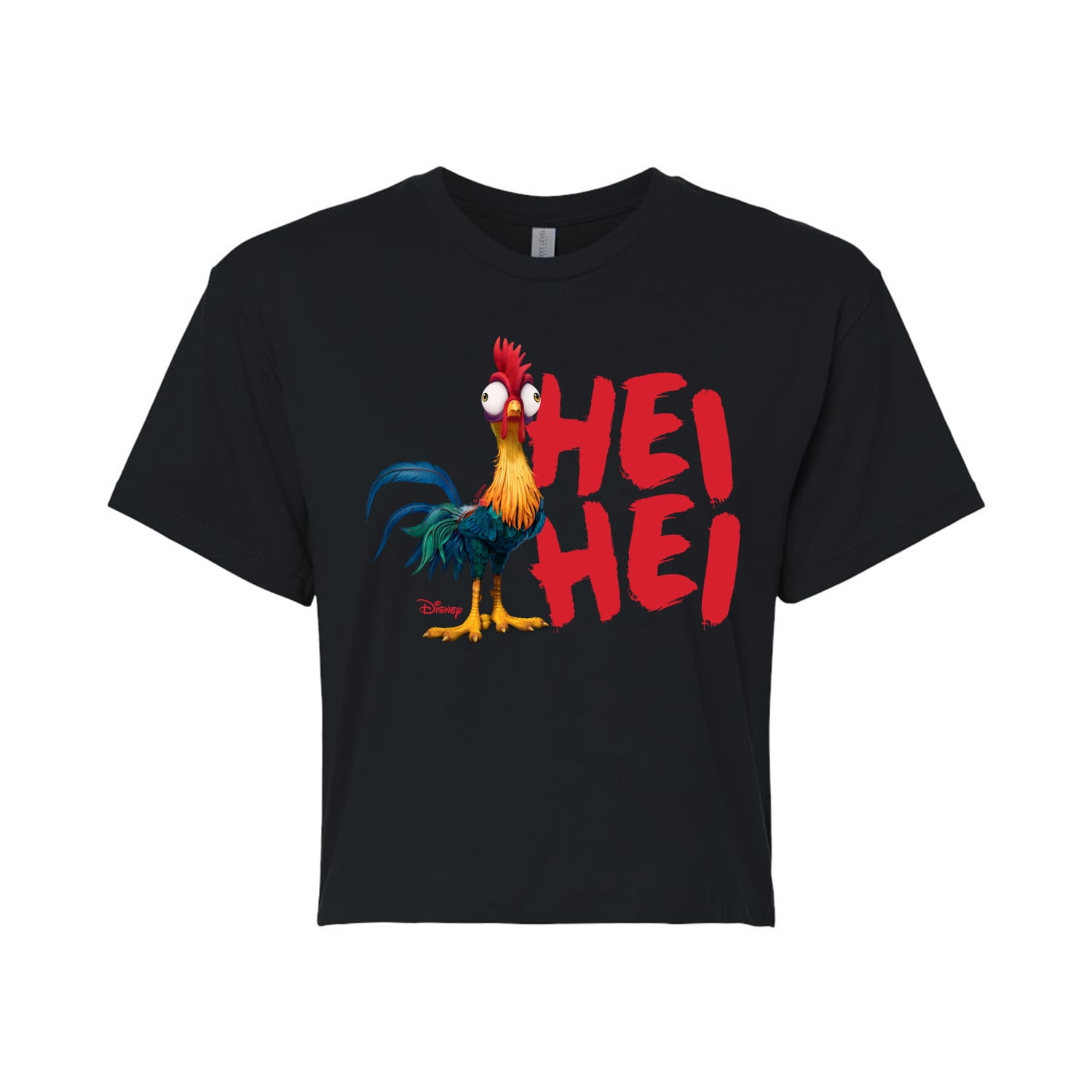 Disney - Hei Hei - Juniors Cropped Cotton Blend T-Shirt - Walmart.com