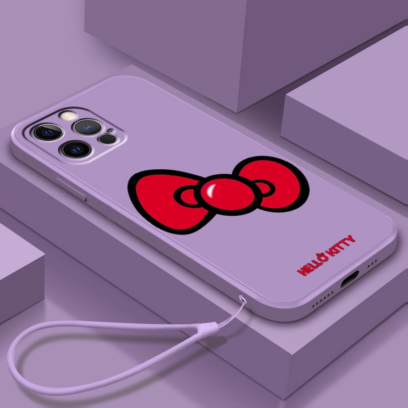 Disney Hello Kitty Cute Girl Liquid Rope For Apple iPhone 15 14 13 12 ...