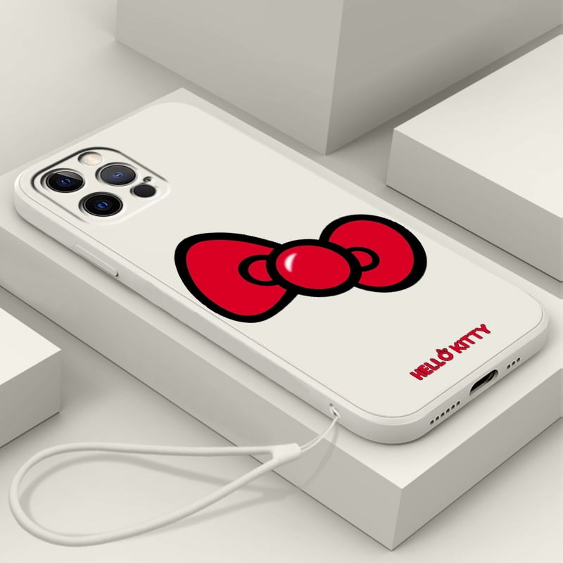 Disney Hello Kitty Cute Girl Liquid Rope For Apple iPhone 15 14 13 12 ...
