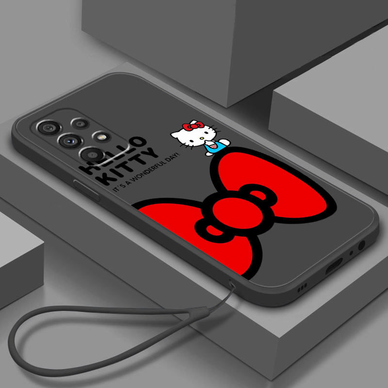 Disney Hello Kitty Cute Girl Liquid Rope For Samsung A53 A52 A33 A32 ...