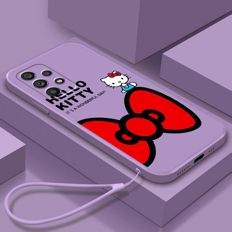 Disney Hello Kitty Cute Girl Liquid Rope For Samsung A53 A52 A33 A32 ...