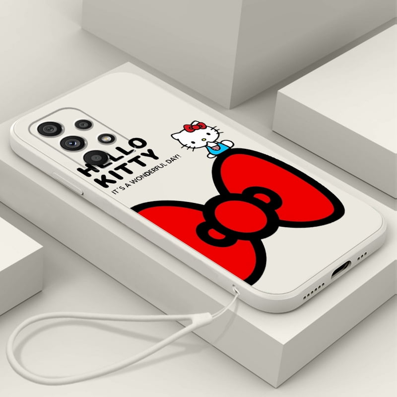 Disney Hello Kitty Cute Girl Liquid Rope For Samsung Note 20 10 A54 A31 ...