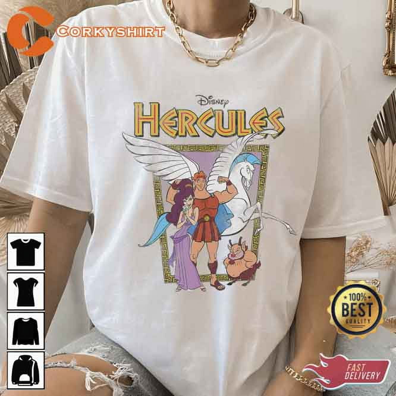 Disney Hercules Classic Movie Poster T-shirt - Walmart.com