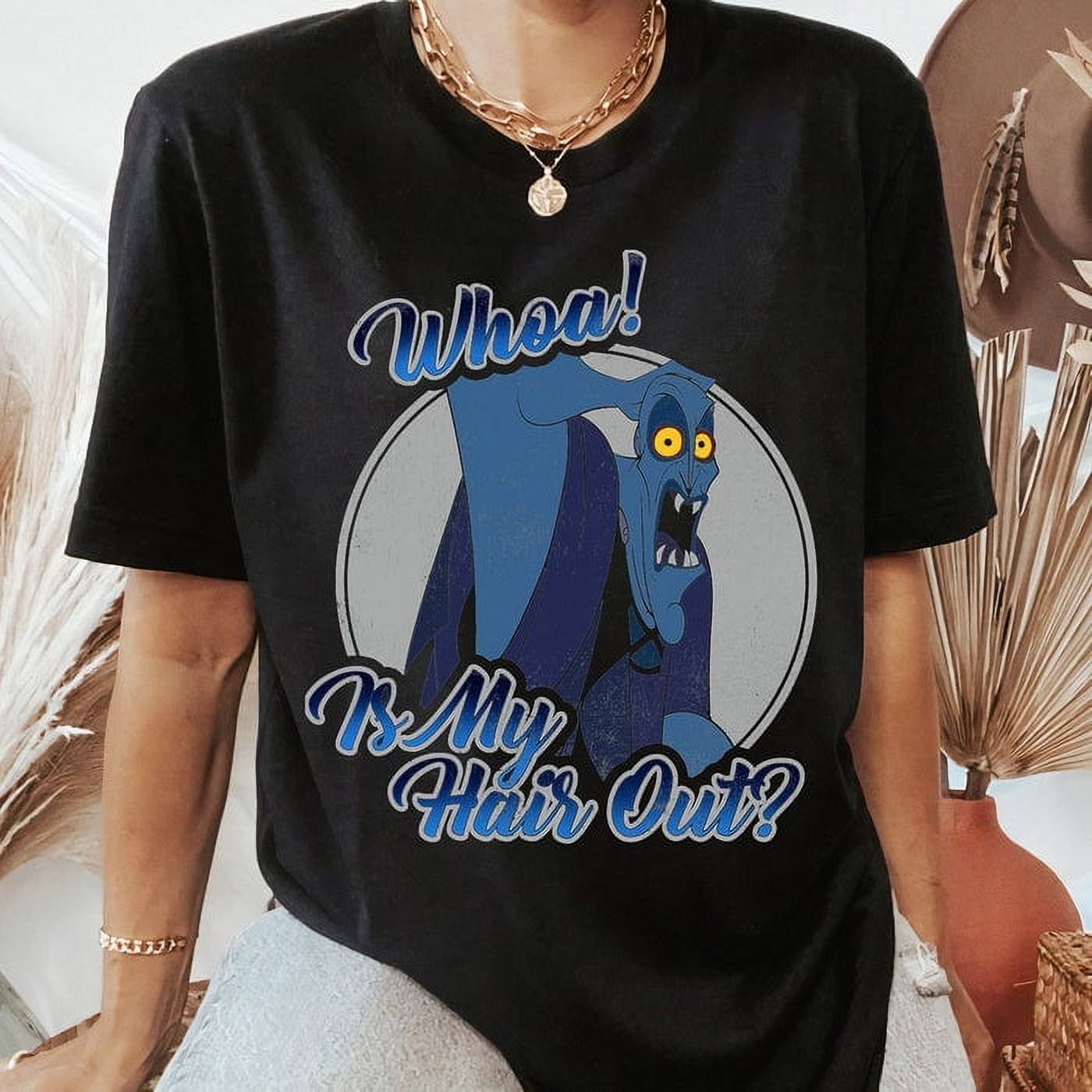 Disney Hercules Hades Whoa Is My Hair Out Graphic Shirt, Disney ...