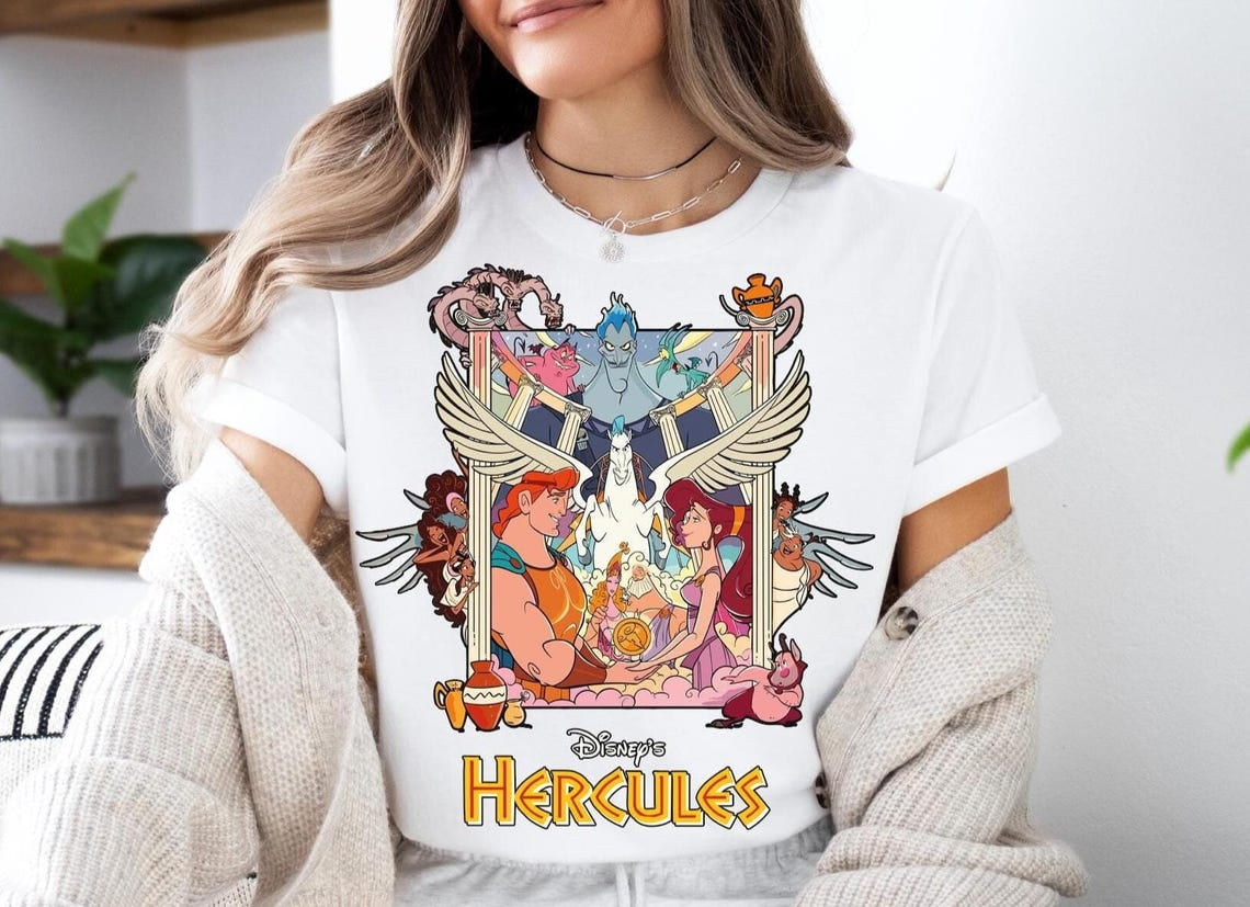 Disney Hercules Shirt, Magic Kingdom T-Shirt, Hercules Megara Hades Tee ...