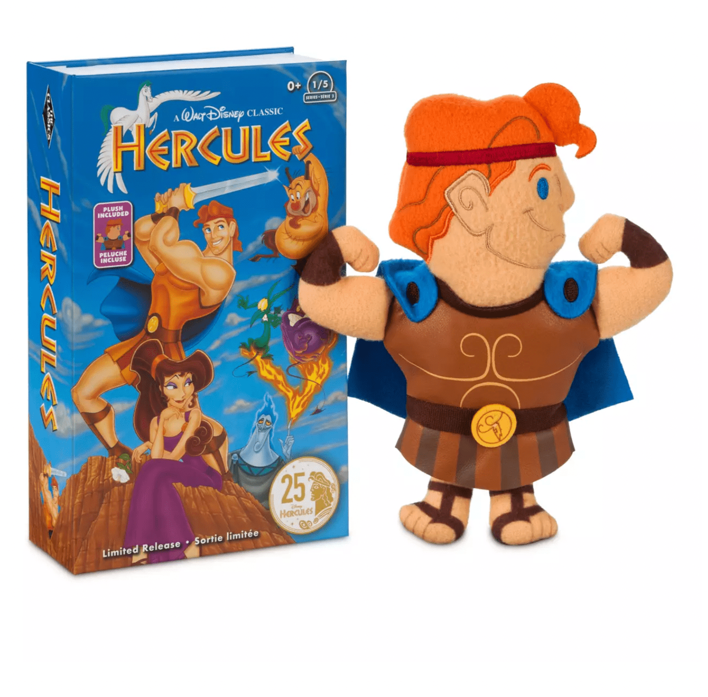 Disney Hercules VHS Small Plush Limited Release New with Box - Walmart.com