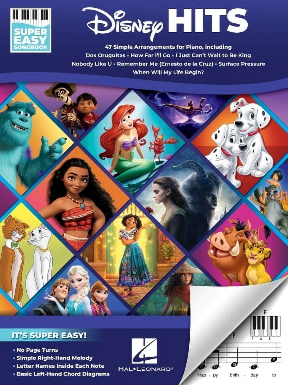 Disney Hits - Super Easy Songbook: 47 Simple Arrangements for Piano ...