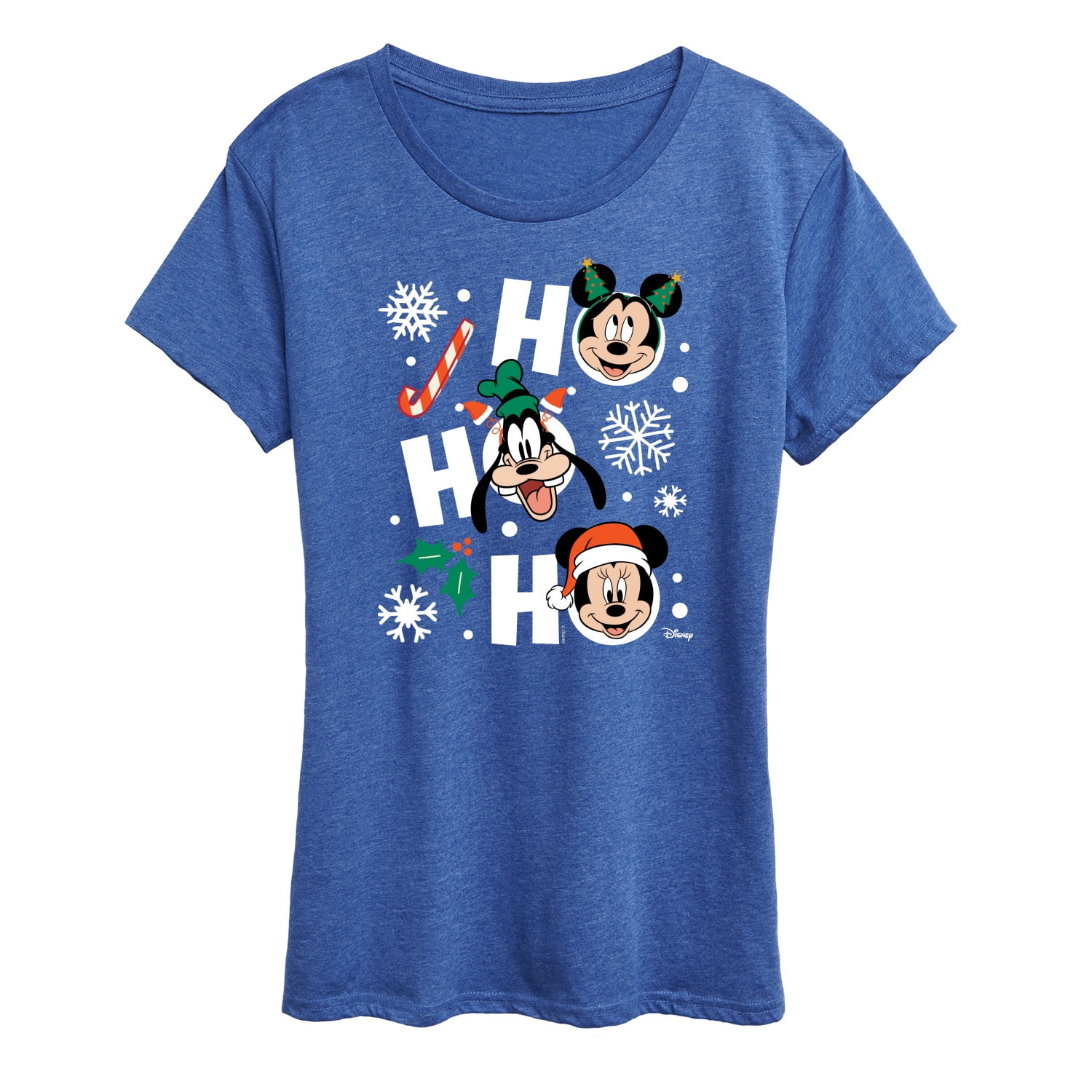 Disney - Ho Ho Ho Characters - Women's Short Sleeve Graphic T-Shirt ...