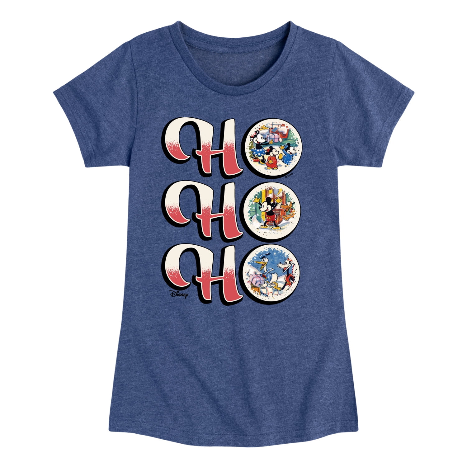 Disney - Ho Ho Ho - Toddler & Youth Girls Short Sleeve Graphic T-Shirt ...