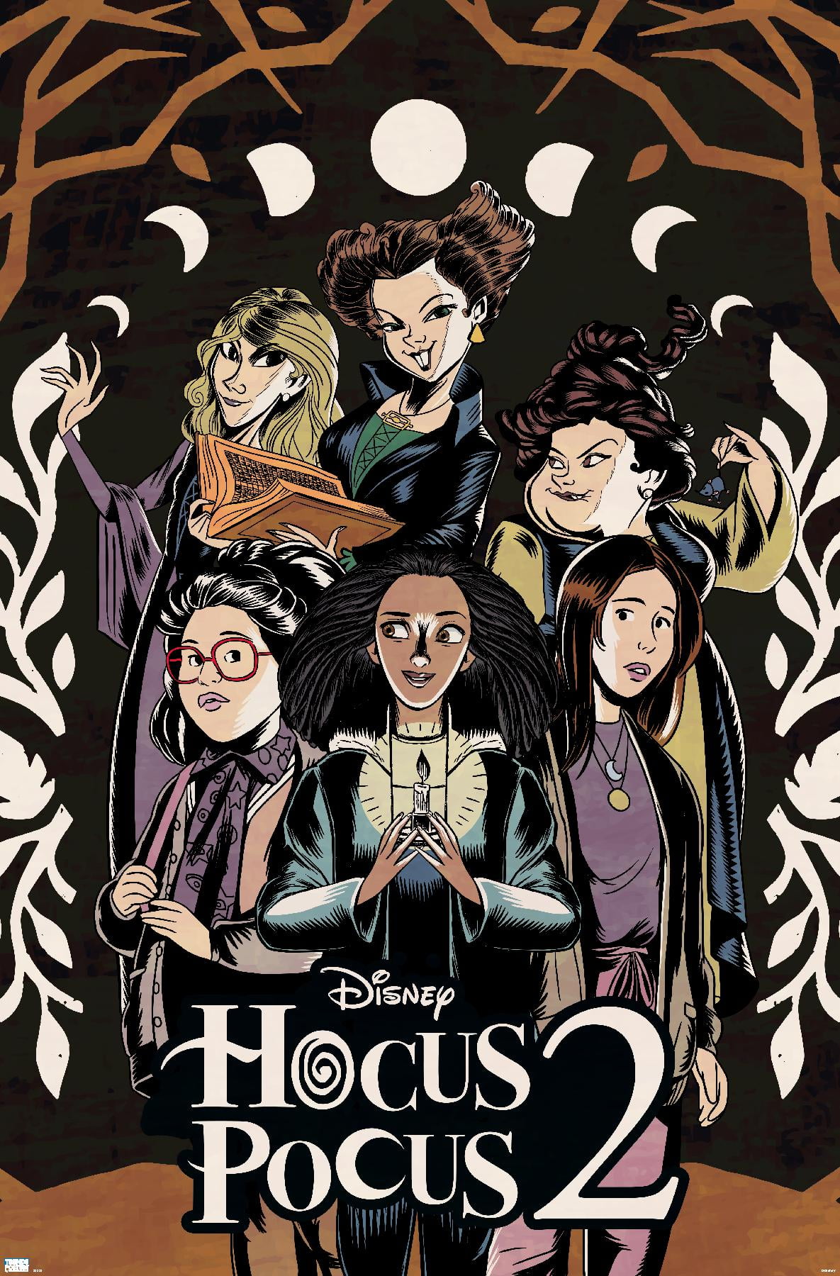 Disney Hocus Pocus 2 - Group Wall Poster, 22.375" x 34" - Walmart.com
