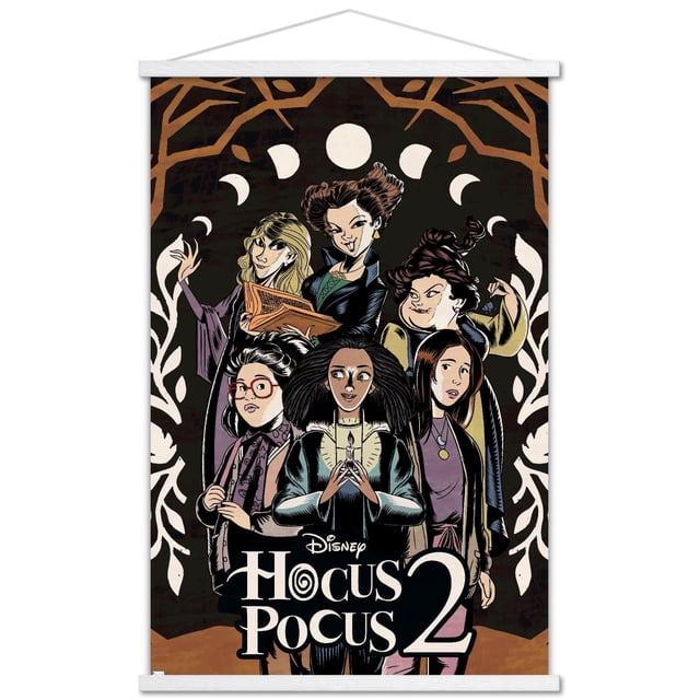 Disney Hocus Pocus 2 - Group Wall Poster with Magnetic Frame, 22.375" x ...