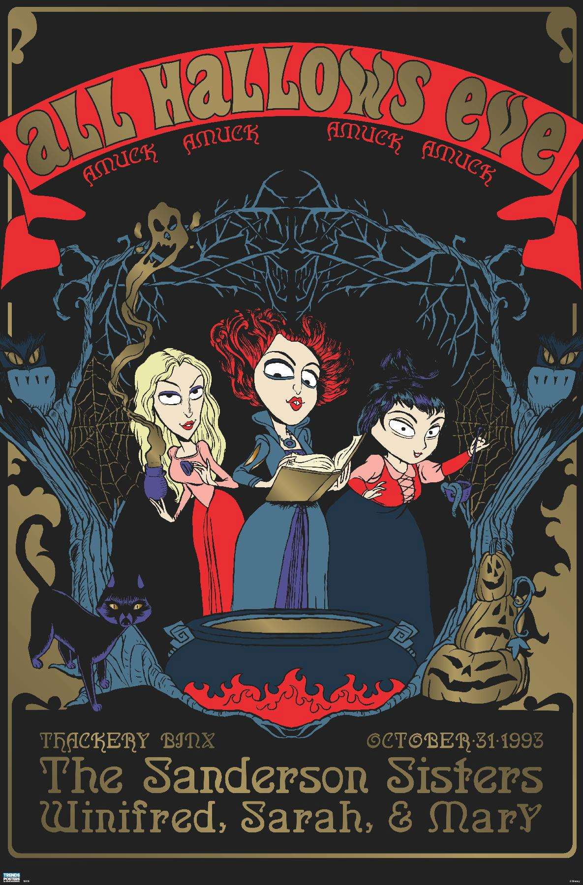 Disney Hocus Pocus - All Hallows Eve Wall Poster, 22.375" x 34 ...