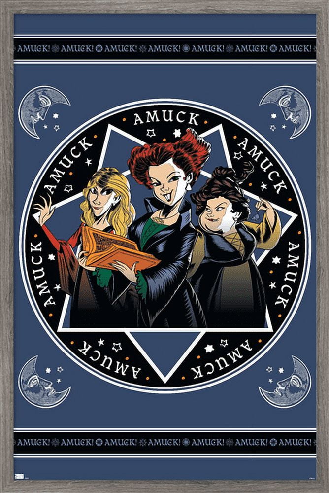 Disney Hocus Pocus - Amuck Wall Poster, 22.375" x 34", Framed - Walmart.com