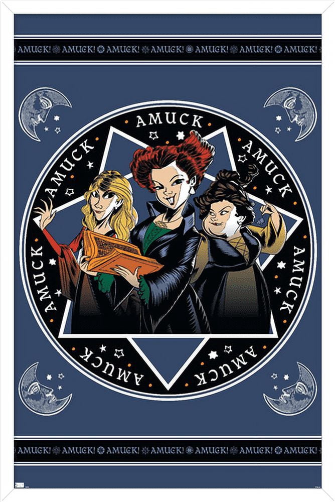 Disney Hocus Pocus - Amuck Wall Poster, 22.375" x 34", Framed - Walmart.com