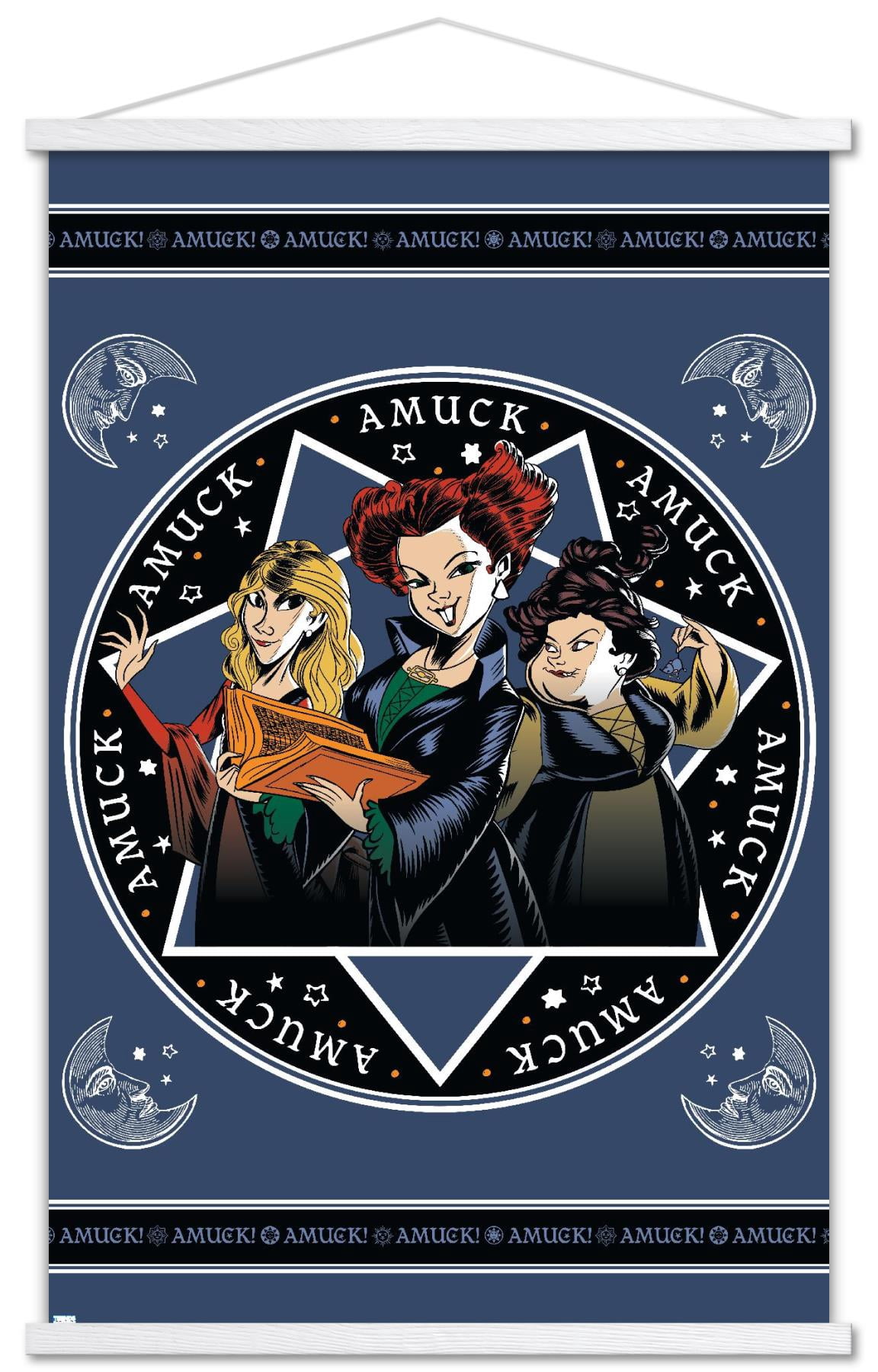 Disney Hocus Pocus - Amuck Wall Poster with Wooden Magnetic Frame, 22. ...