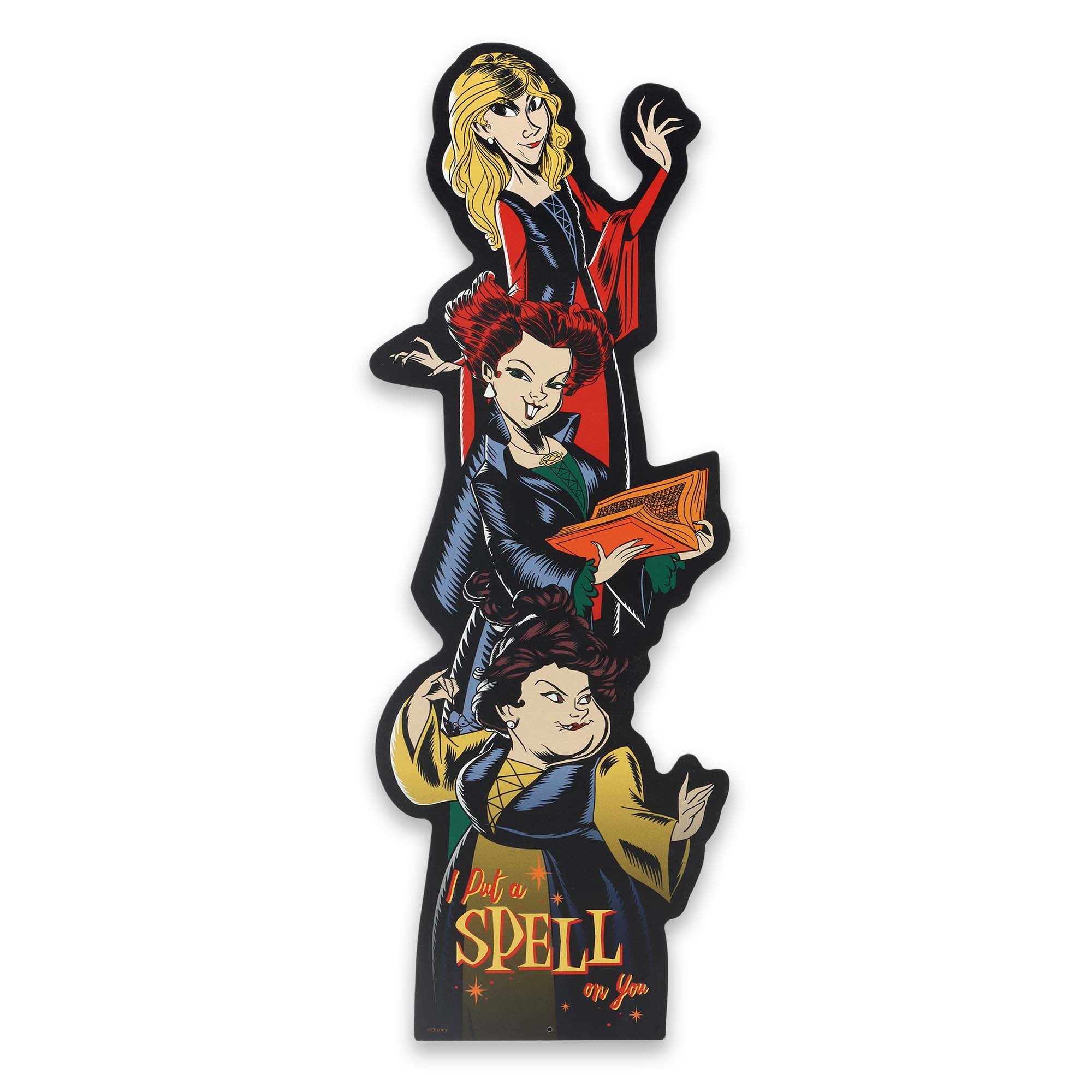 Disney Hocus Pocus Characters Porch Leaner Metal Wall Decor - Large ...