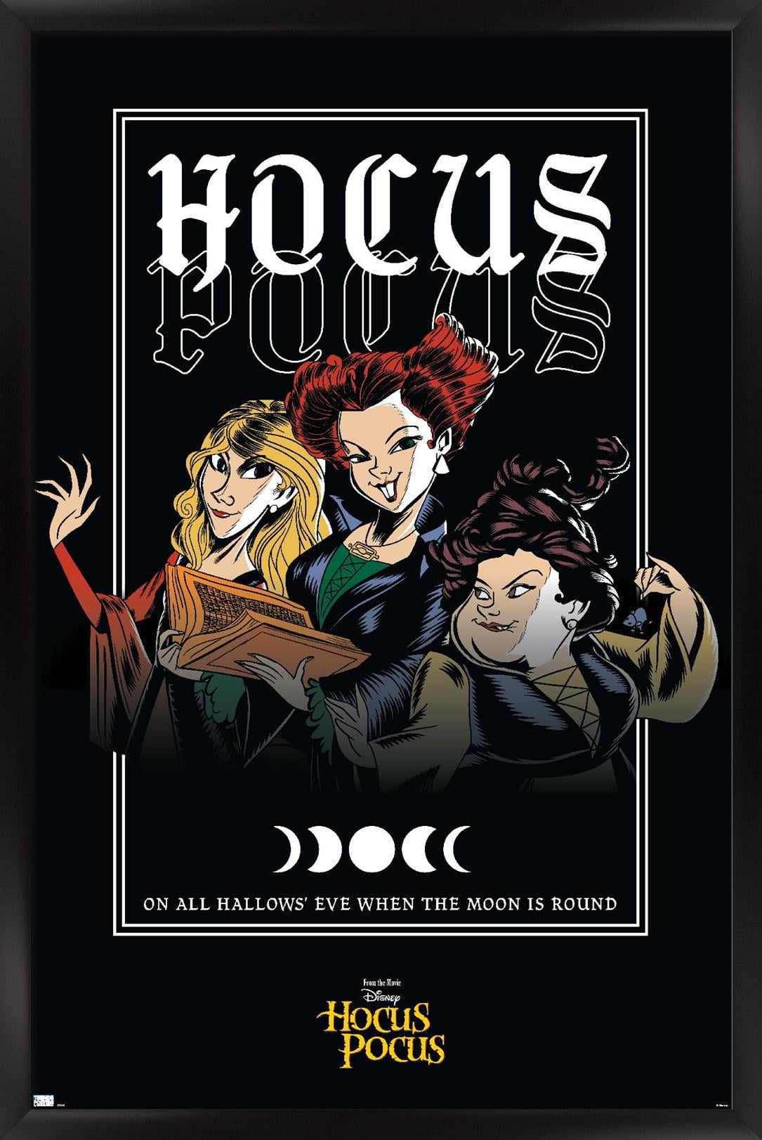 Disney Hocus Pocus - Moon Wall Poster, 14.725" x 22.375" Framed ...