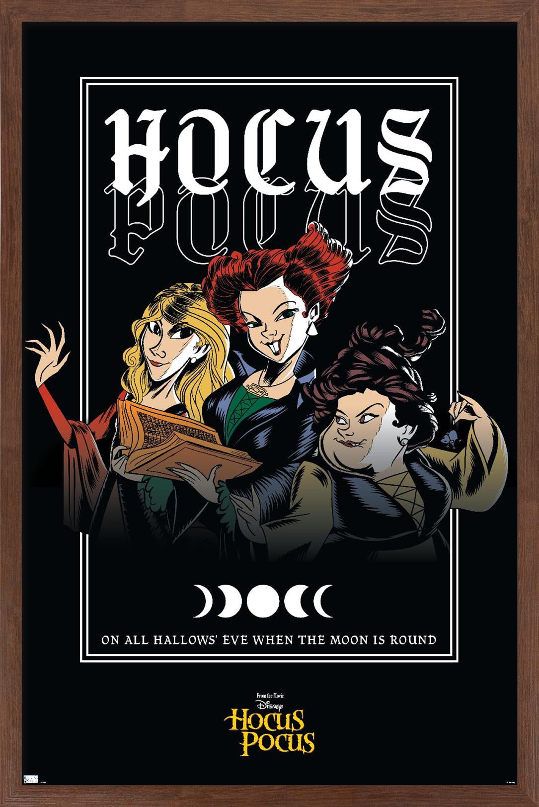 Disney Hocus Pocus - Moon Wall Poster, 14.725" x 22.375" Framed ...