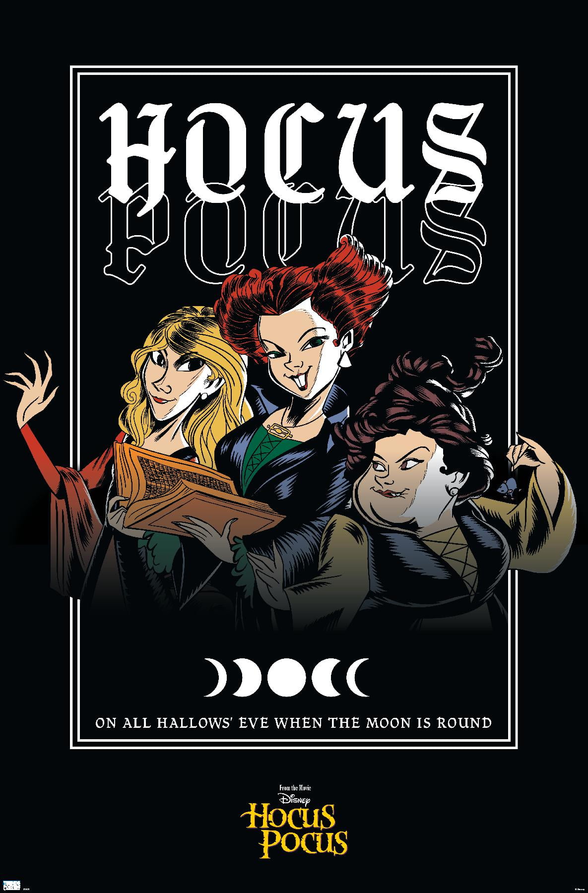 Disney Hocus Pocus - Moon Wall Poster, 14.725" x 22.375" - Walmart.com