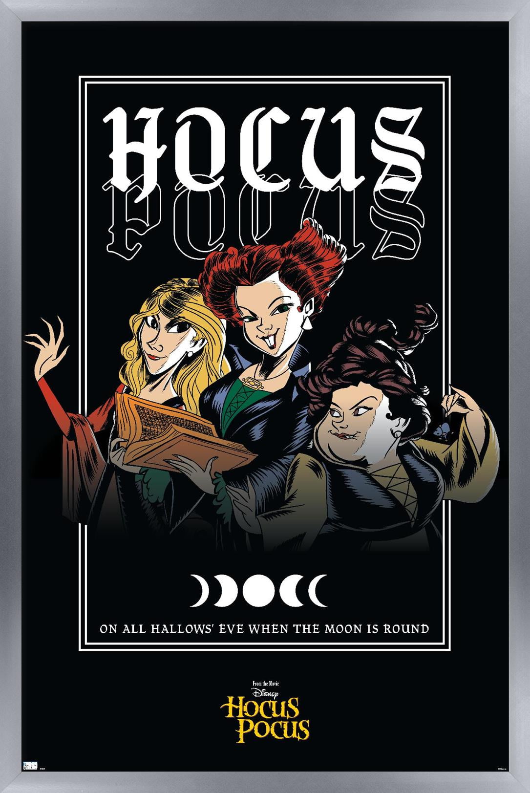 Disney Hocus Pocus - Moon Wall Poster, 22.375" x 34" Framed - Walmart.com