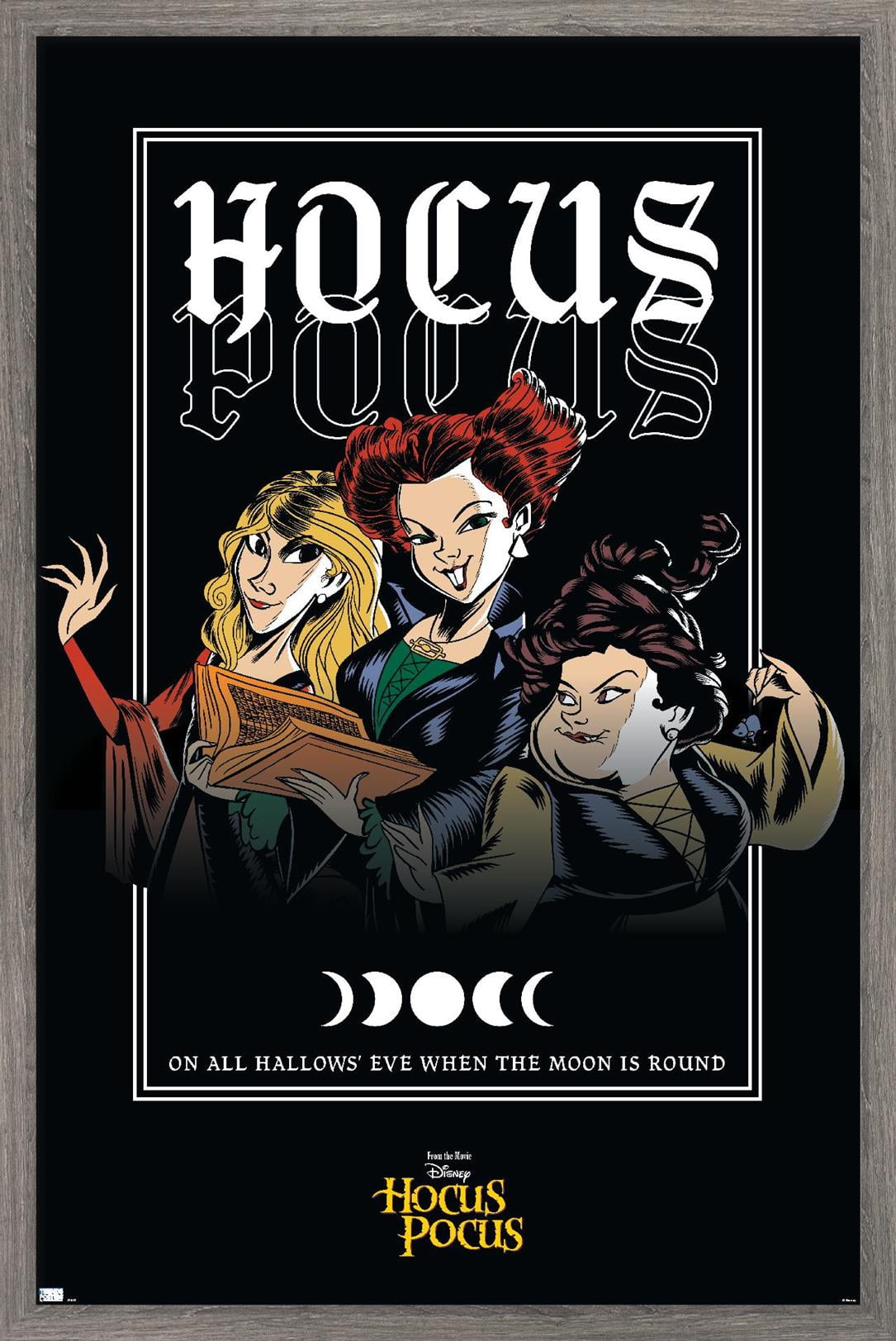 Disney Hocus Pocus - Moon Wall Poster, 22.375" x 34" Framed - Walmart.com