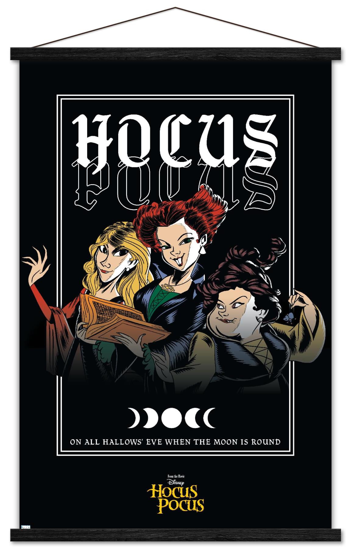 Disney Hocus Pocus - Moon Wall Poster with Magnetic Frame, 22.375" x 34 ...