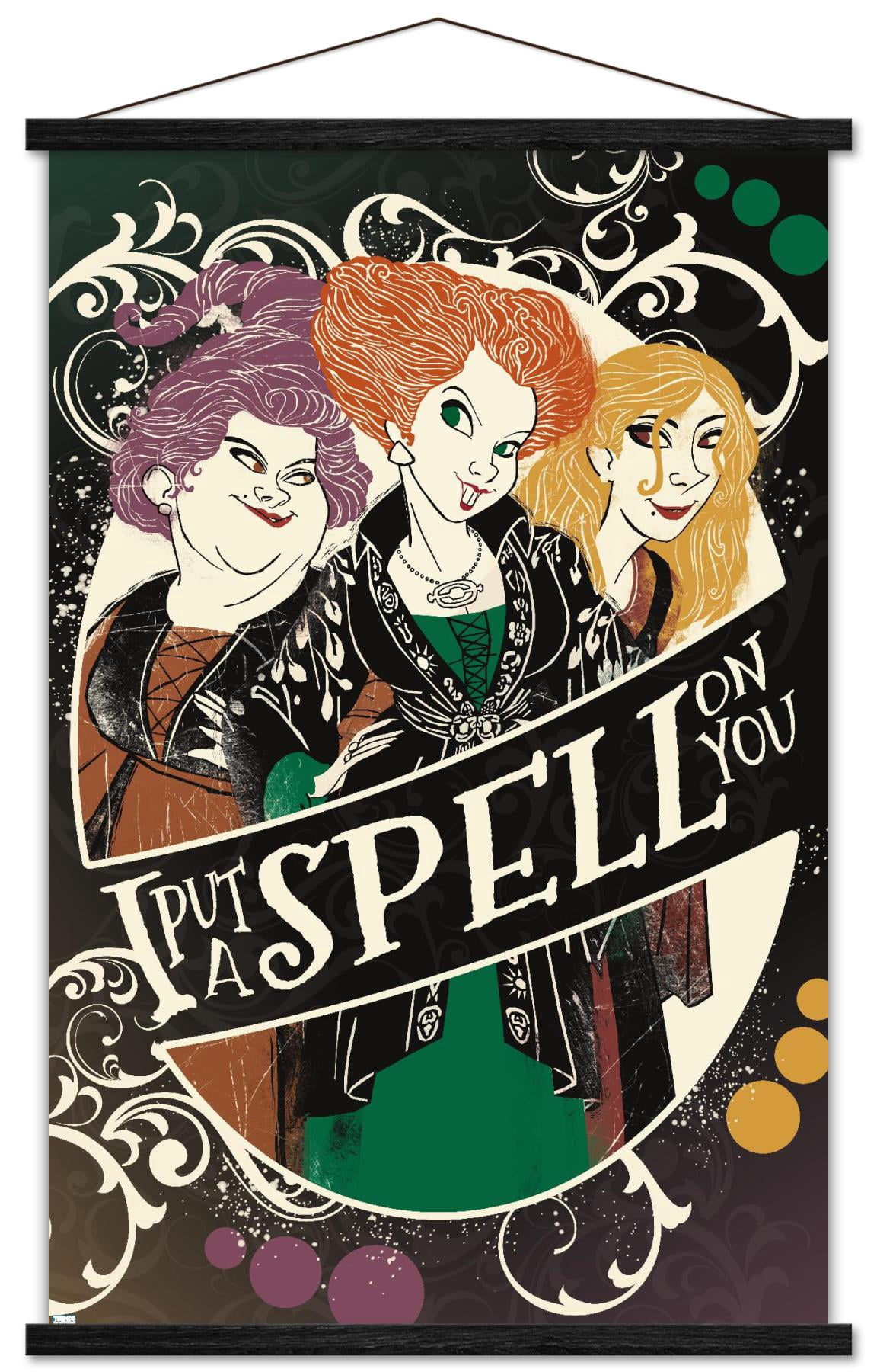 Disney Hocus Pocus - Spell on You Wall Poster with Wooden Magnetic ...