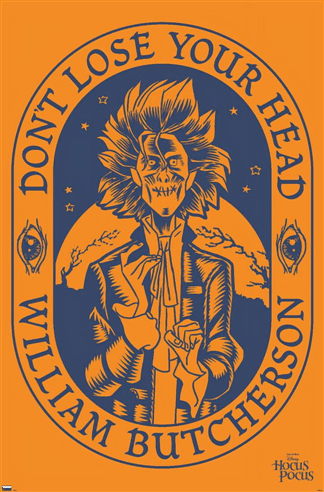 Disney Hocus Pocus - William Butcherson Wall Poster, 22.375" x 34 ...