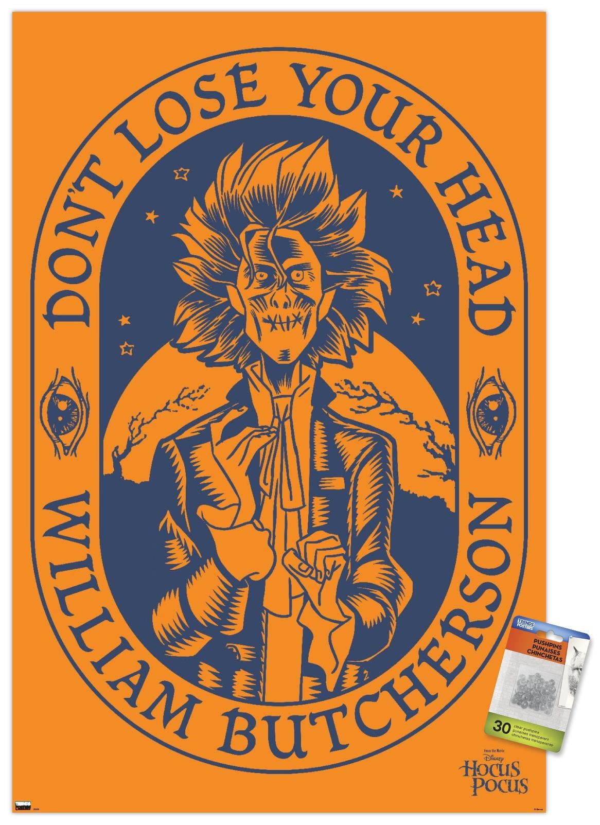 Disney Hocus Pocus - William Butcherson Wall Poster with Pushpins, 22. ...