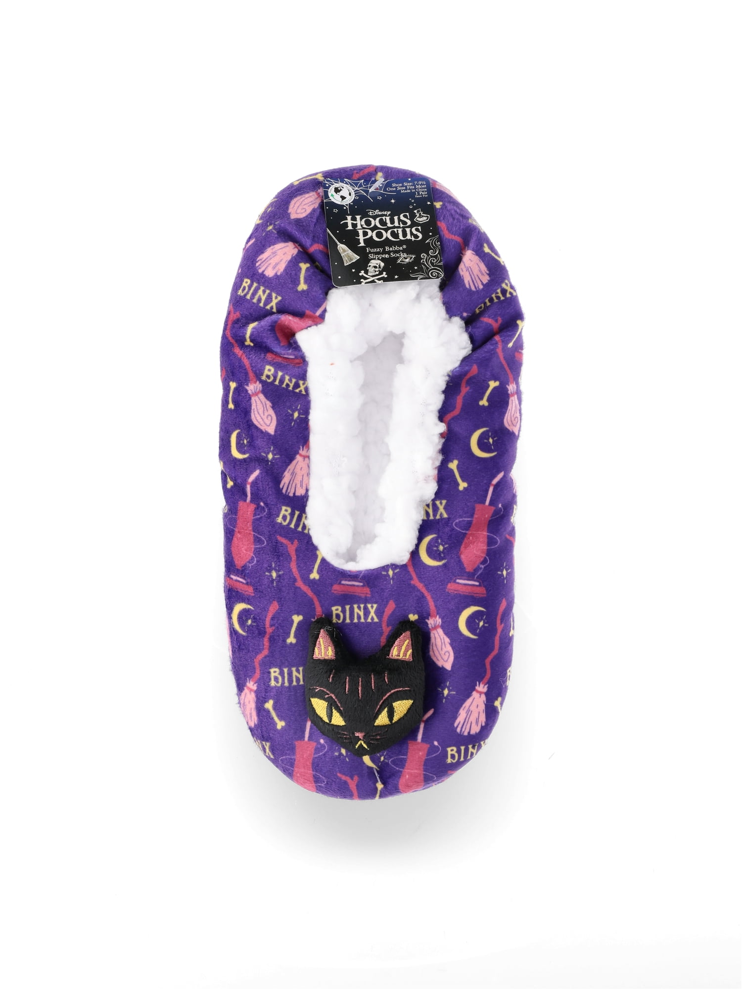Disney Hocus Pocus Women's Halloween 3D Slipper Socks, Shoe Sizes 7-9.5 ...
