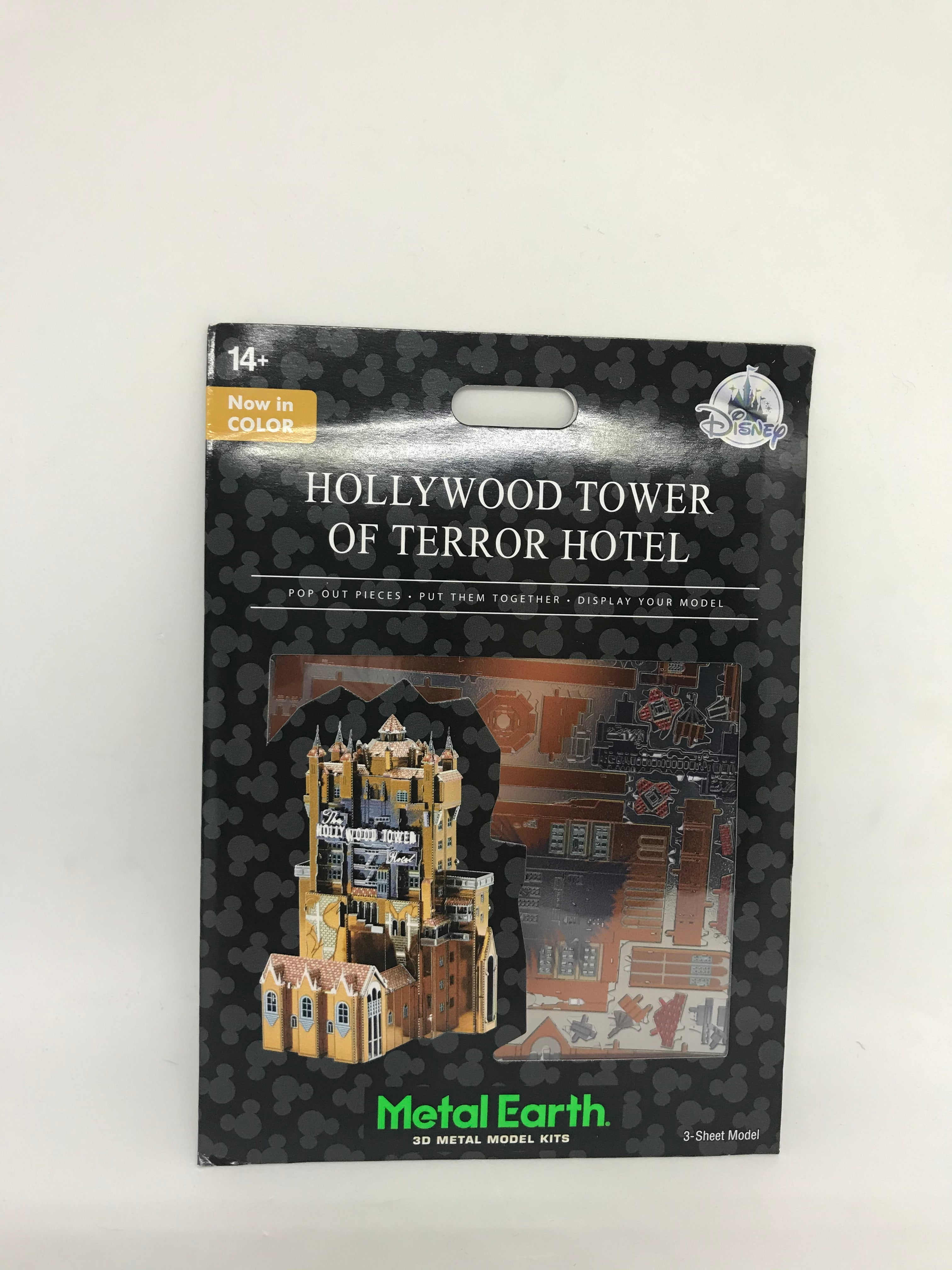 Disney Hollywood Tower of Terror Hotel Metal Earth 3D Model Kit ...