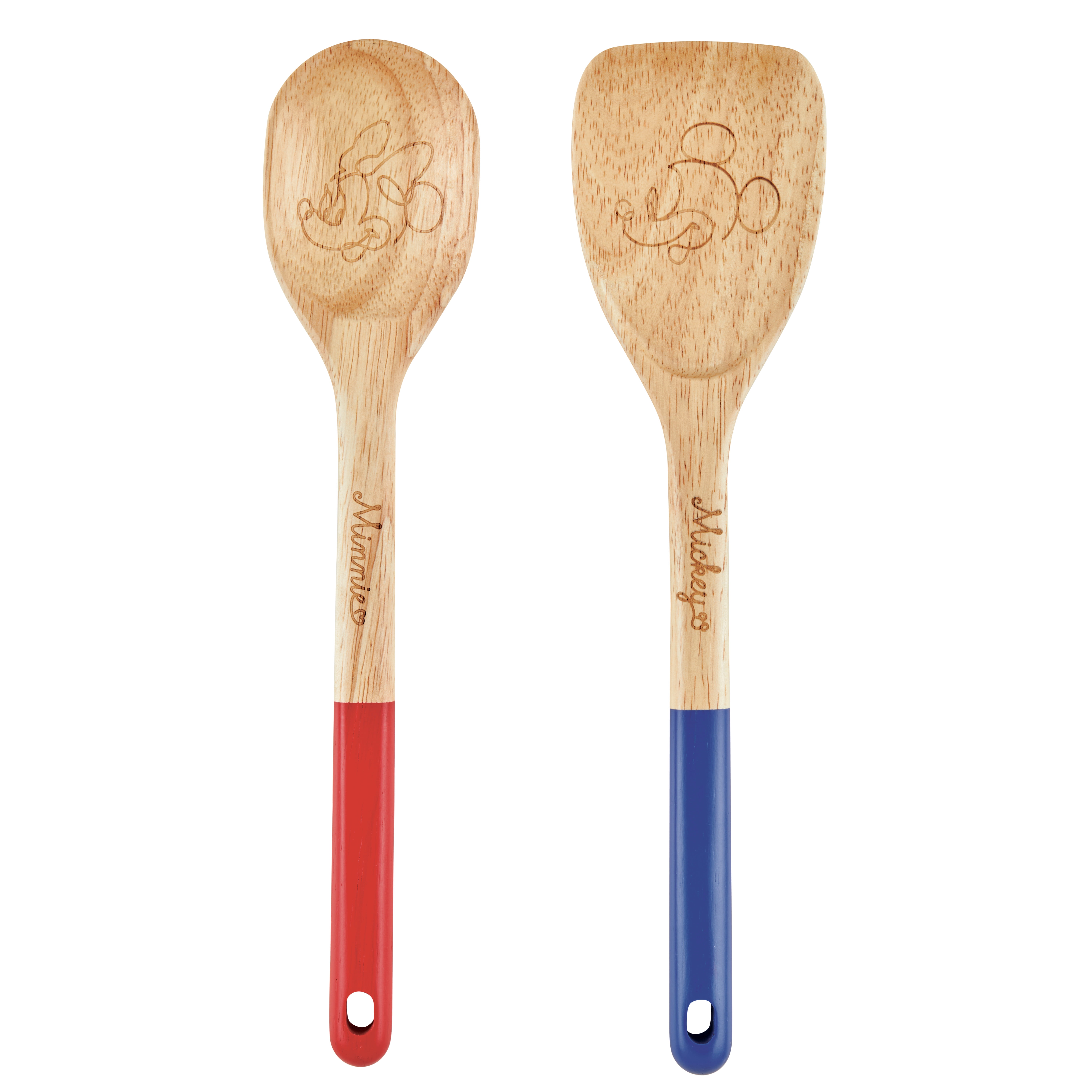 Disney Home Bon Voyage 2 Pcs Wooden Spoon and Turner Set, 11.75 Inch ...