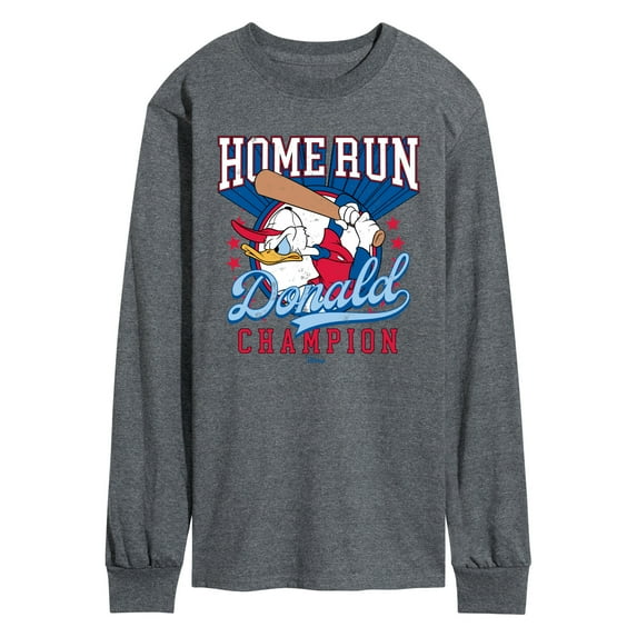 Disney - Home Run Donald - Men's Long Sleeve Graphic T-Shirt - Walmart.com