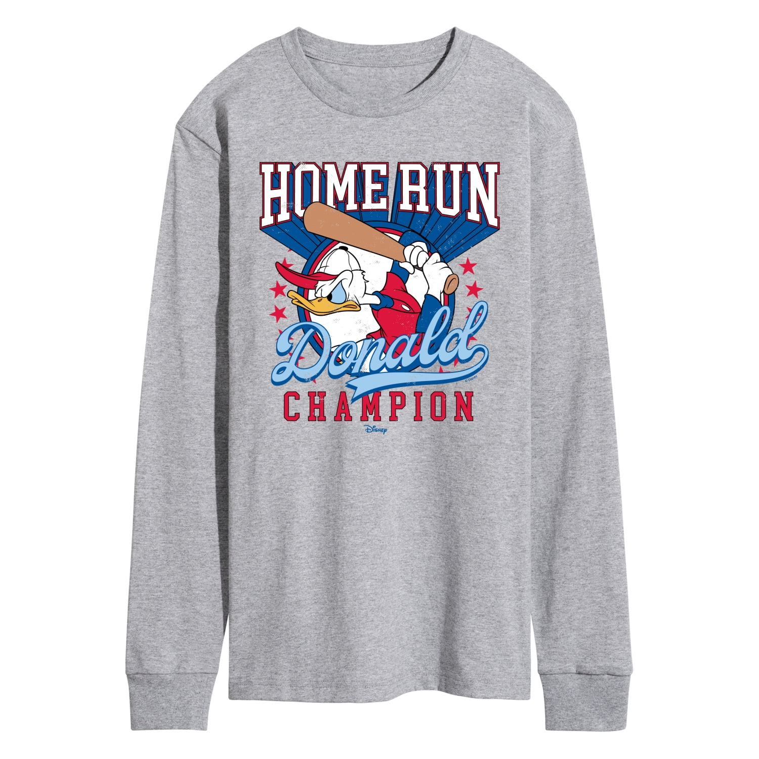 Disney - Home Run Donald - Men's Long Sleeve Graphic T-Shirt - Walmart.com