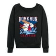 Disney - Home Run Donald - Women's French Terry Long Sleeve Pullover ...