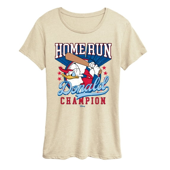 Disney - Home Run Donald - Women's Short Sleeve Graphic T-Shirt ...