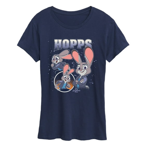 Disney - Hopps Bootleg - Women's Short Sleeve Graphic T-Shirt - Walmart.com