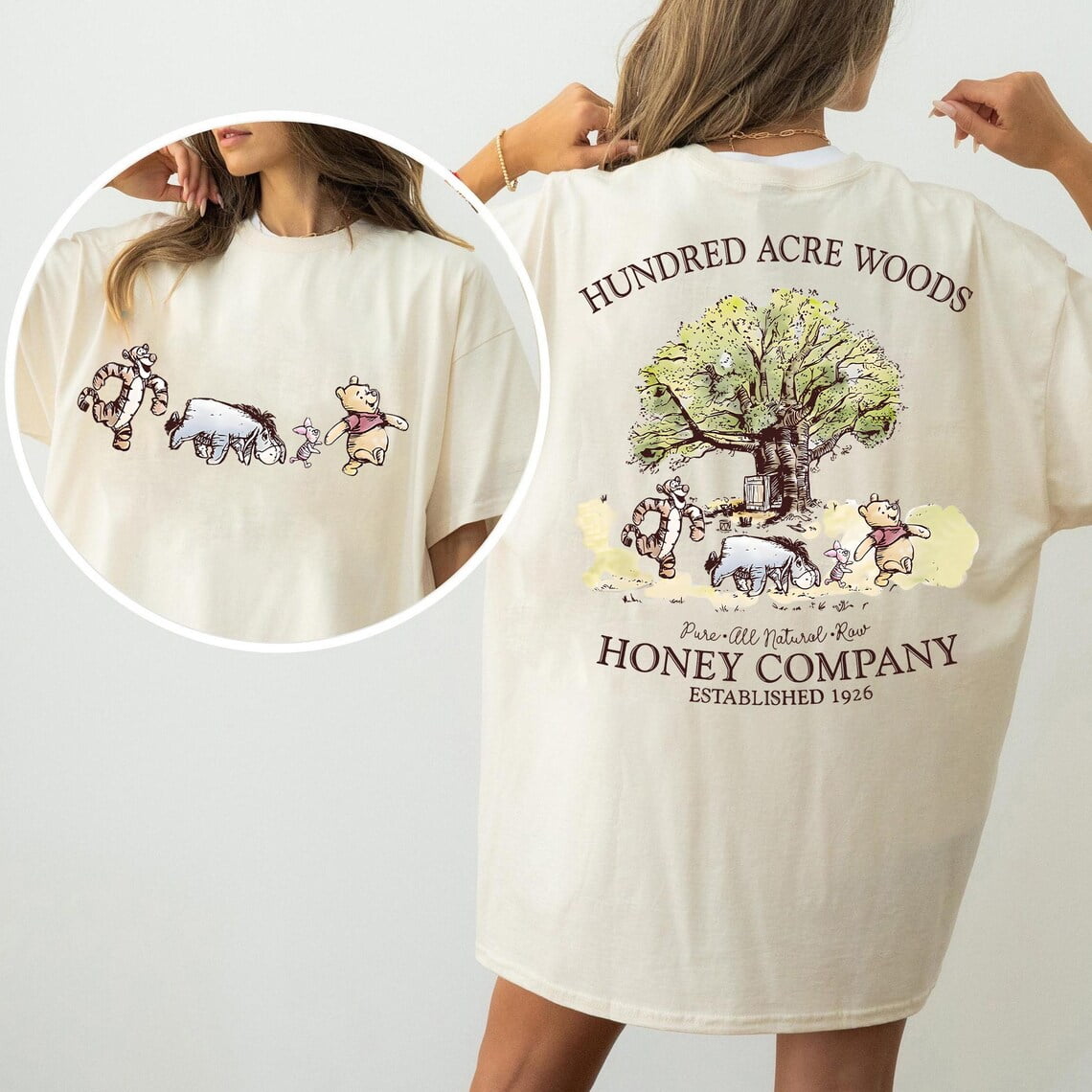 Disney Hundred Acre Wood Shirt, Honey Company Est. 1926 Vintage Tee ...