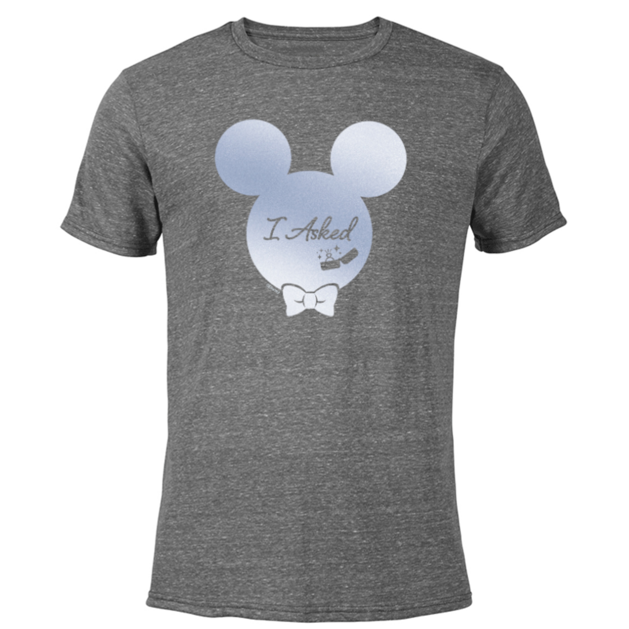 Disney I Asked Proposal Engagement Ring Bow Tie Mickey - Short Sleeve ...