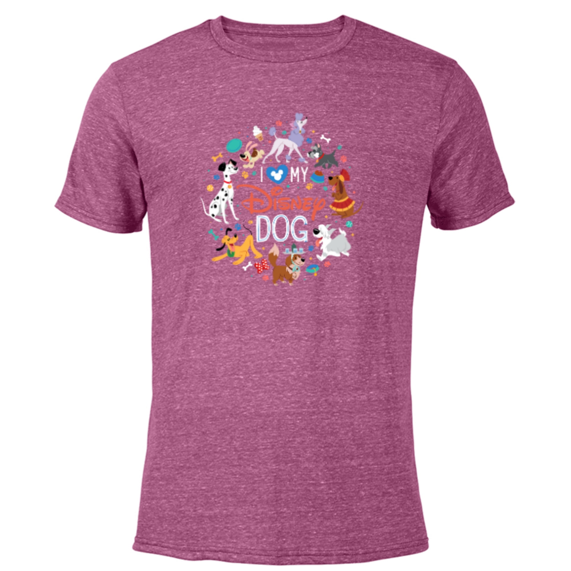 Disney I Love My Disney Dog - Short Sleeve Blended T-Shirt for Adults ...