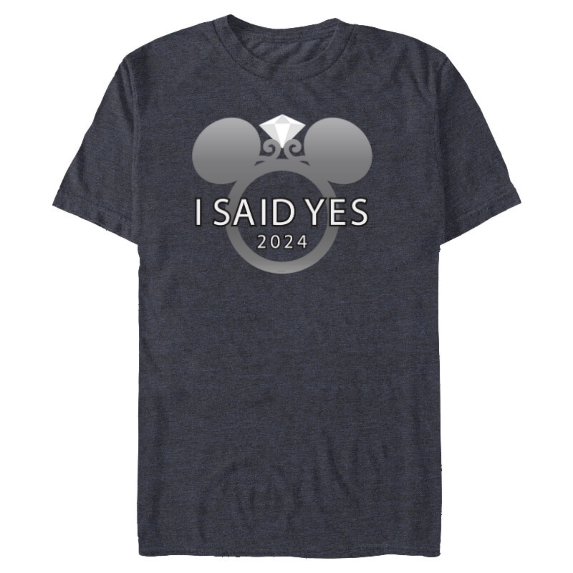 Disney I Said Yes 2024 Engagement Ring Proposal Mickey- Short Sleeve ...