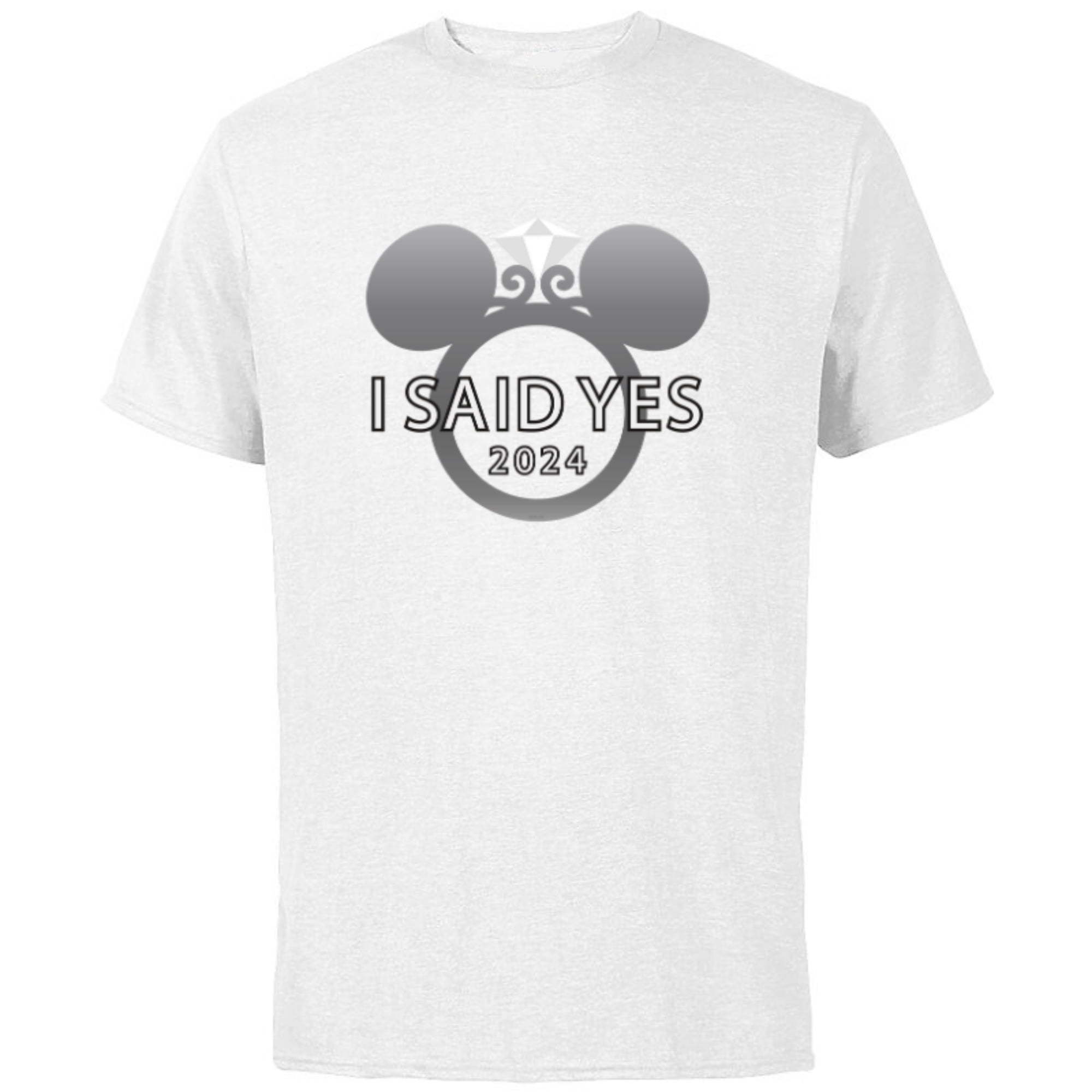 Disney I Said Yes 2024 Engagement Ring Proposal Mickey- Short Sleeve ...