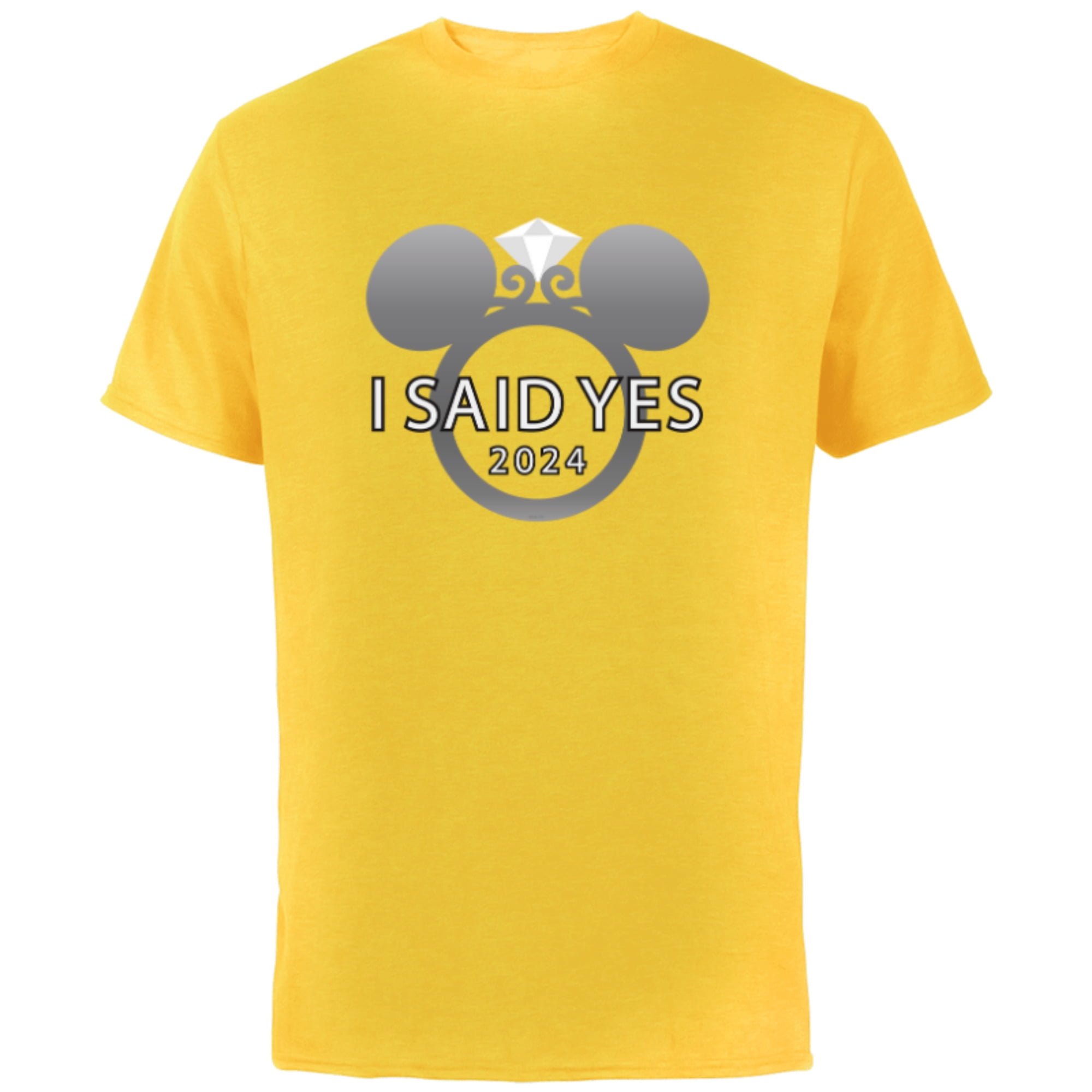 Disney I Said Yes 2024 Engagement Ring Proposal Mickey- Short Sleeve ...