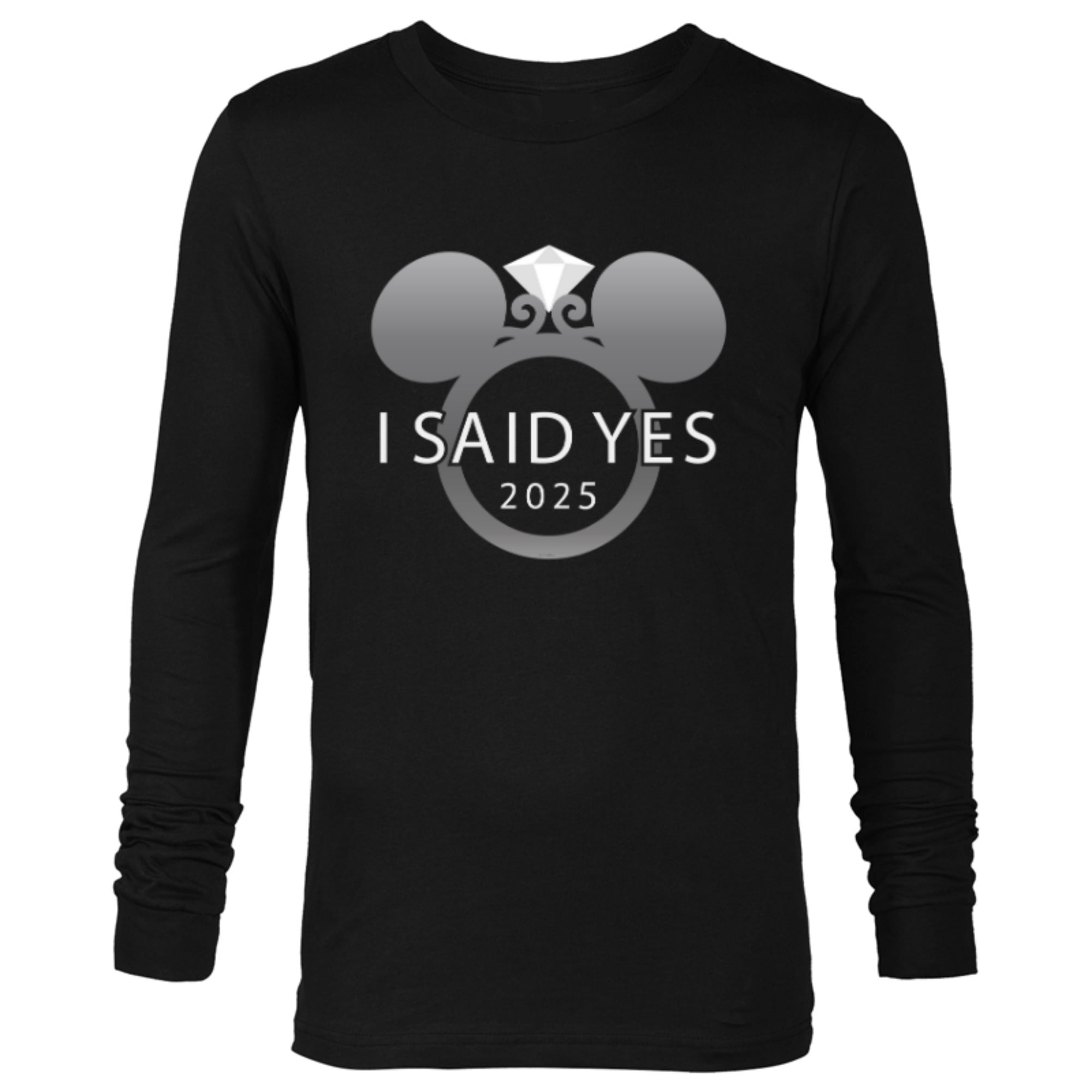 Disney I Said Yes 2025 Engagement Ring Proposal Mickey - Long Sleeve T ...
