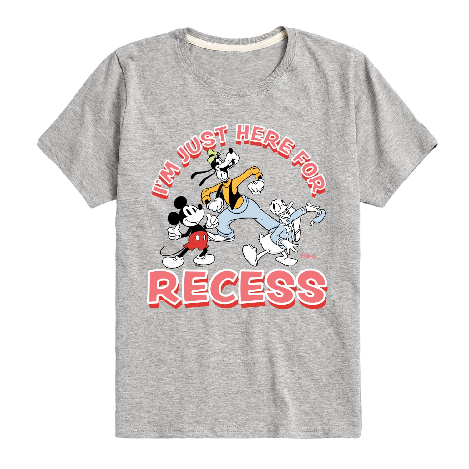 Disney - I'm Just Here For Recess - Toddler & Youth Short Sleeve ...